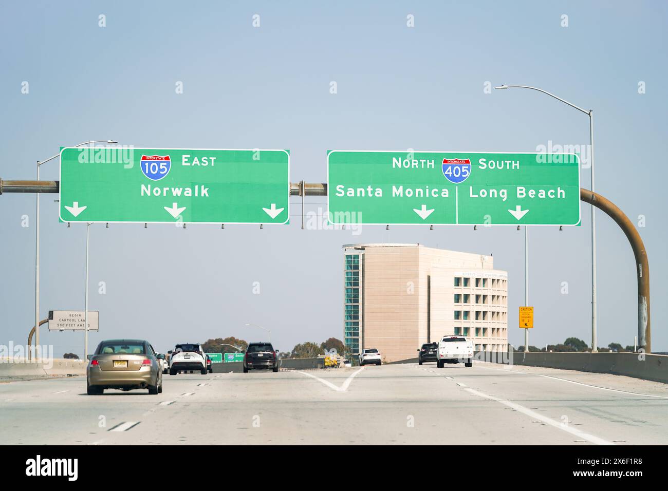 Billboards los angeles freeway hi-res stock photography and images - Alamy