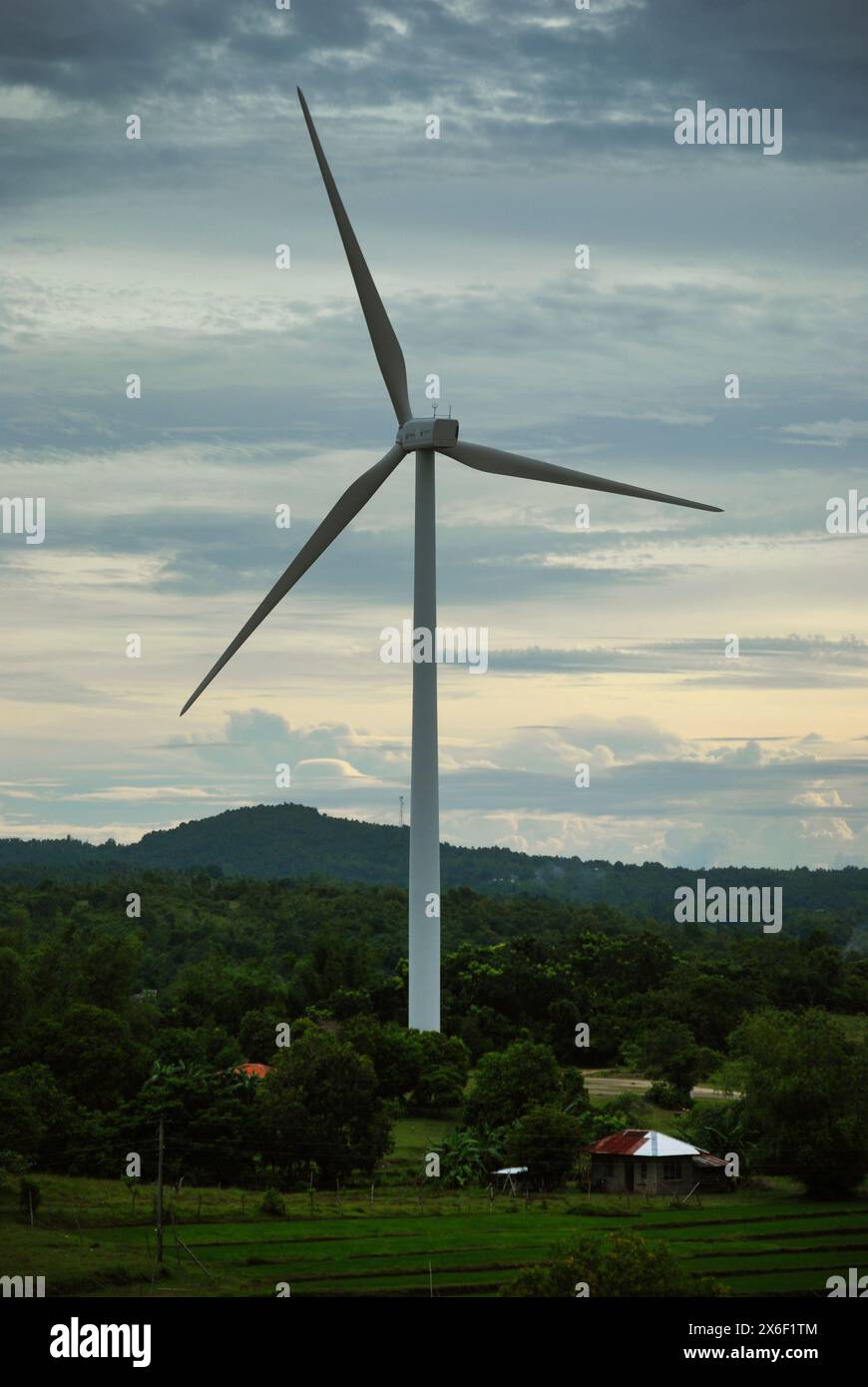 San Lorenzo Wind Farm, Guimaras, Province of Guimaras, Western Visayas ...