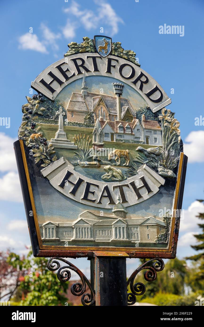 Hertford Heath village sign, Sunday, May 05, 2024. Photo: David Rowland ...