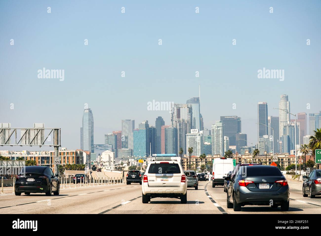 Los Angeles freeway Stock Photo - Alamy