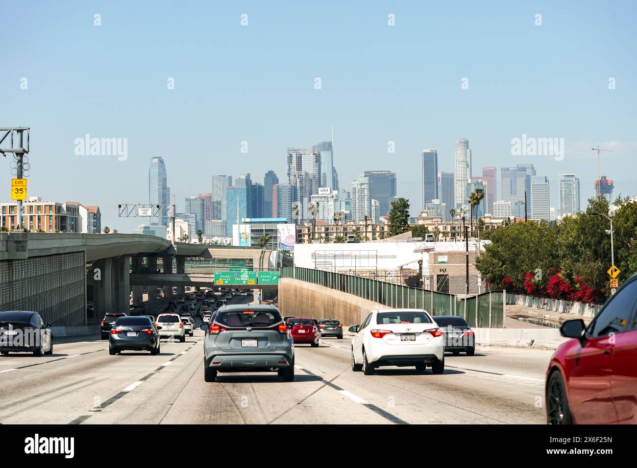 Los Angeles freeway Stock Photo - Alamy