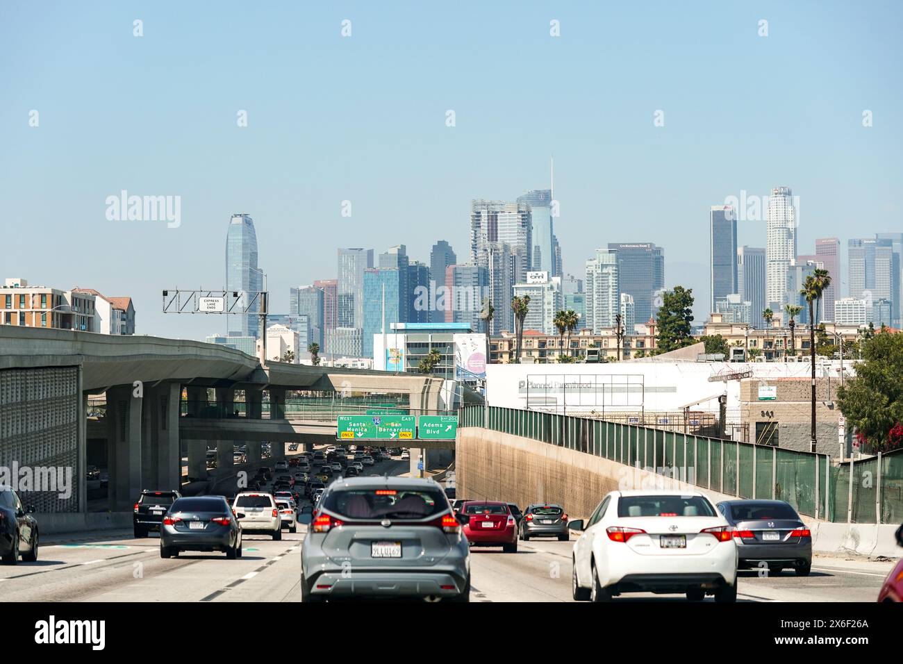 Los Angeles freeway Stock Photo - Alamy