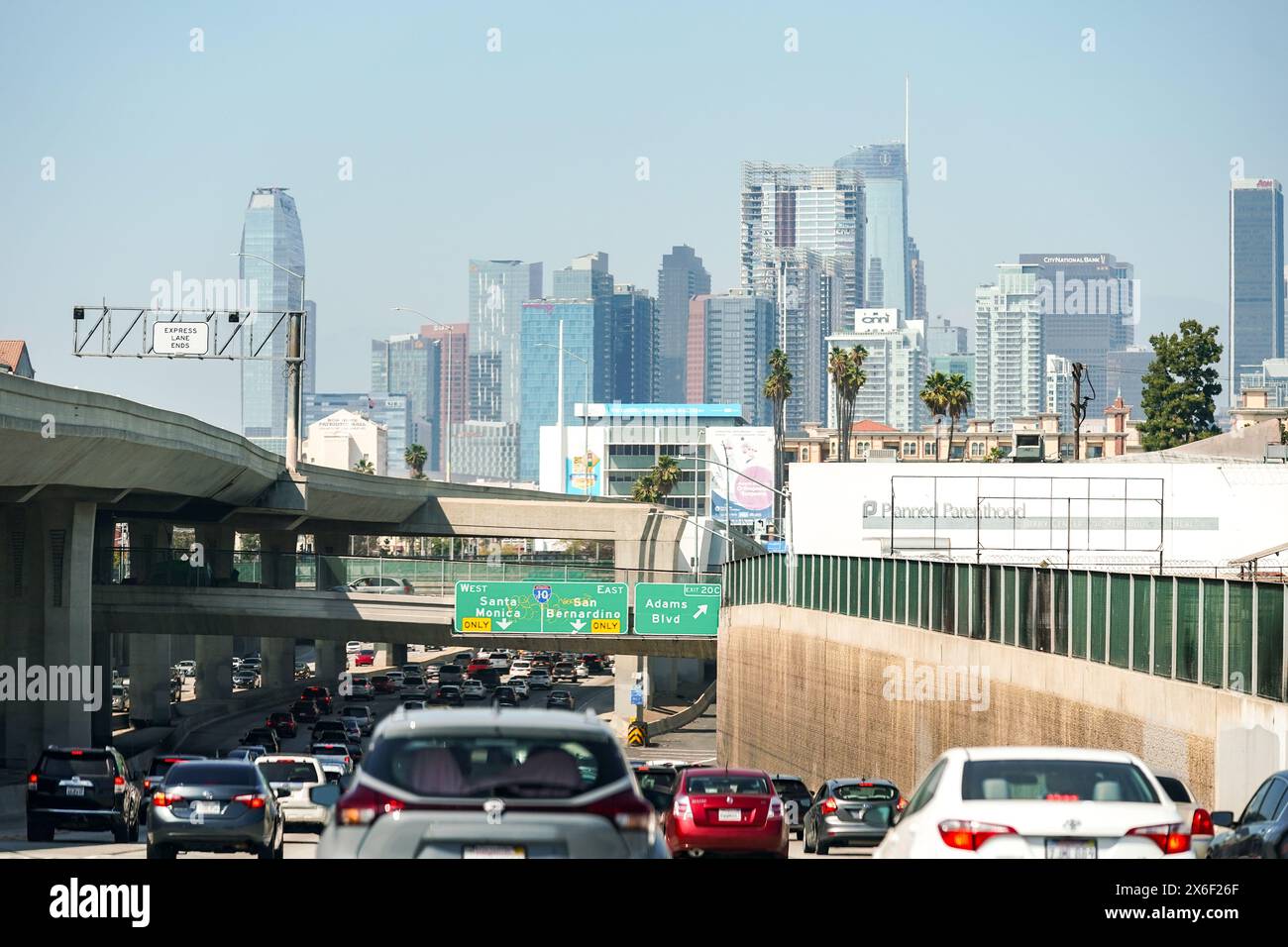 Los Angeles freeway Stock Photo - Alamy