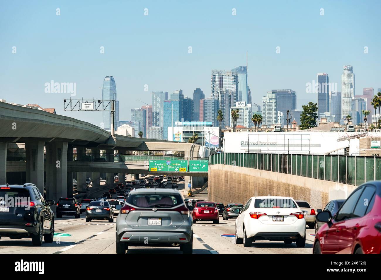 Los Angeles freeway Stock Photo - Alamy