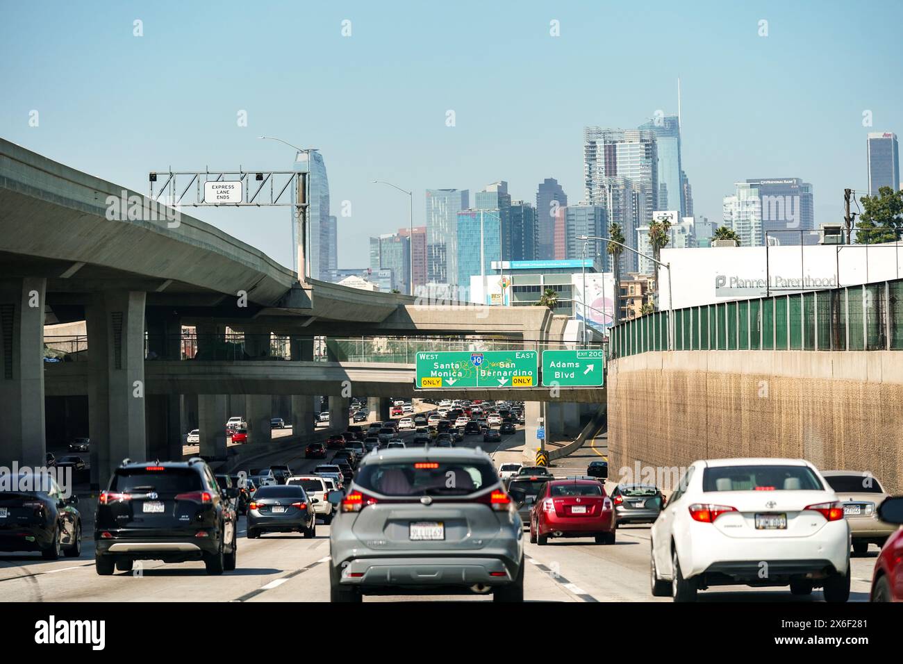 Los Angeles freeway Stock Photo - Alamy