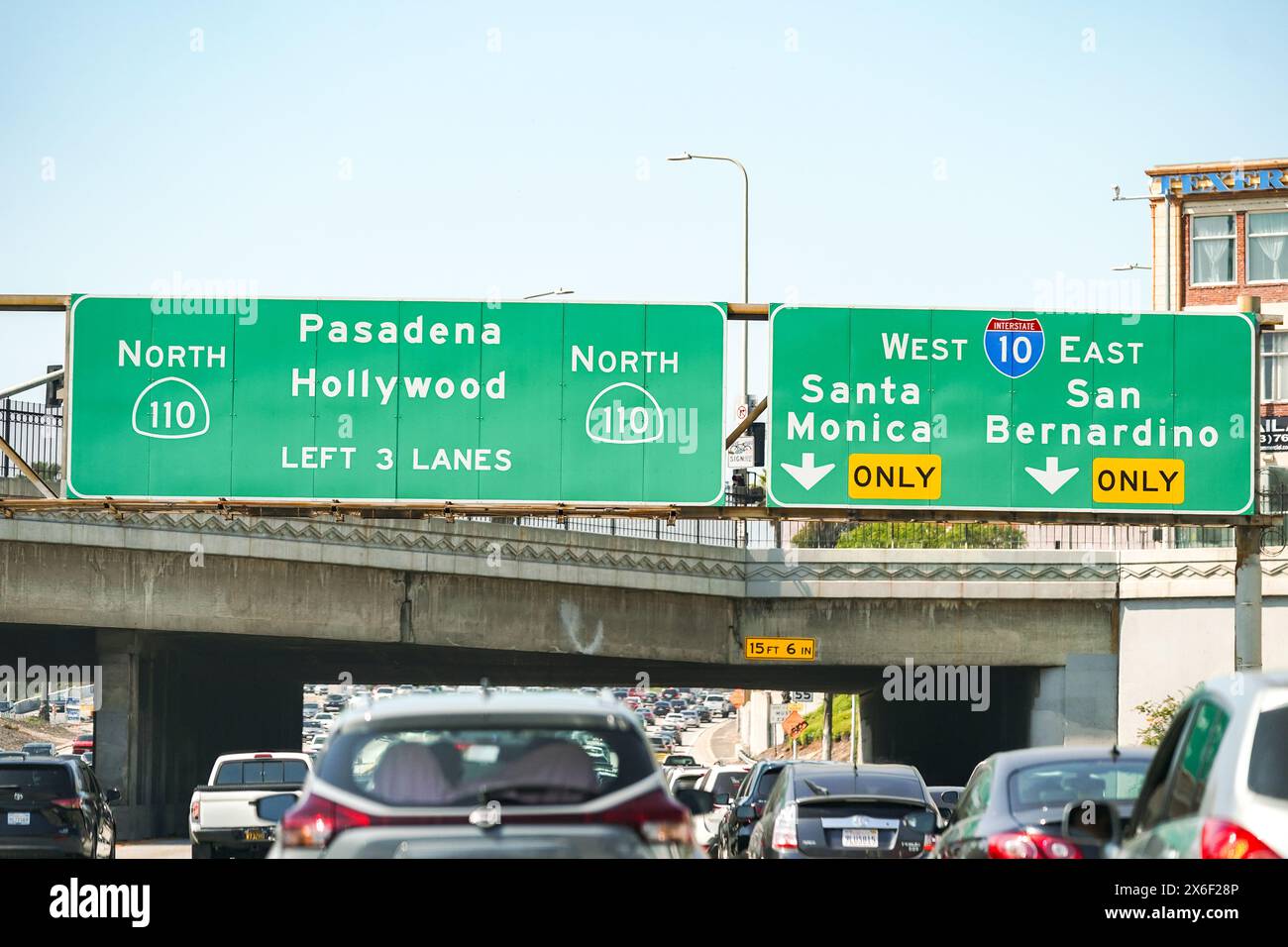 Los Angeles freeway Stock Photo - Alamy