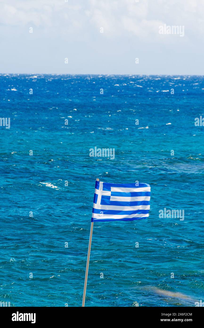 Mediterranean flag hi-res stock photography and images - Alamy