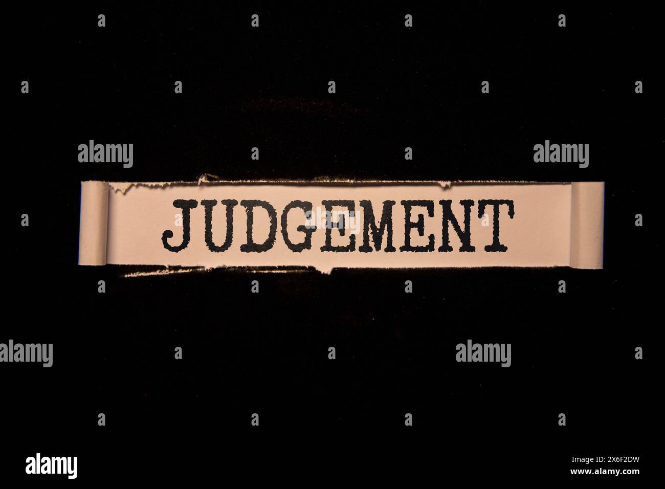 judgement word written on wood block. judgement text on table, concept ...