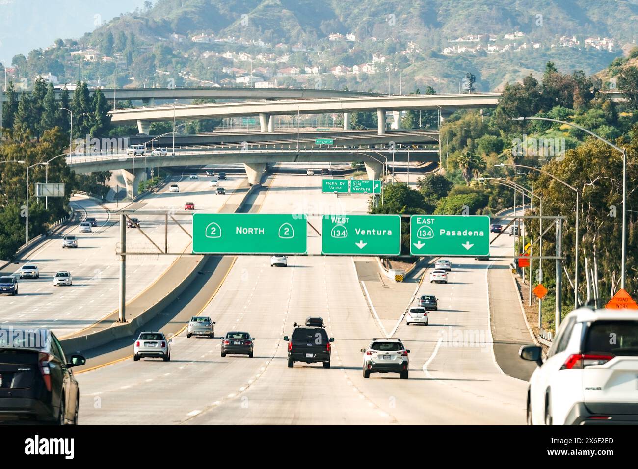 Los Angeles freeway Stock Photo - Alamy