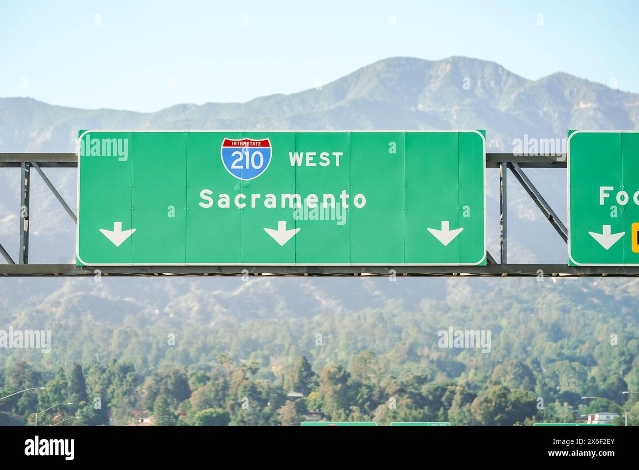 210 Sacramento Freeway Sign Stock Photo - Alamy