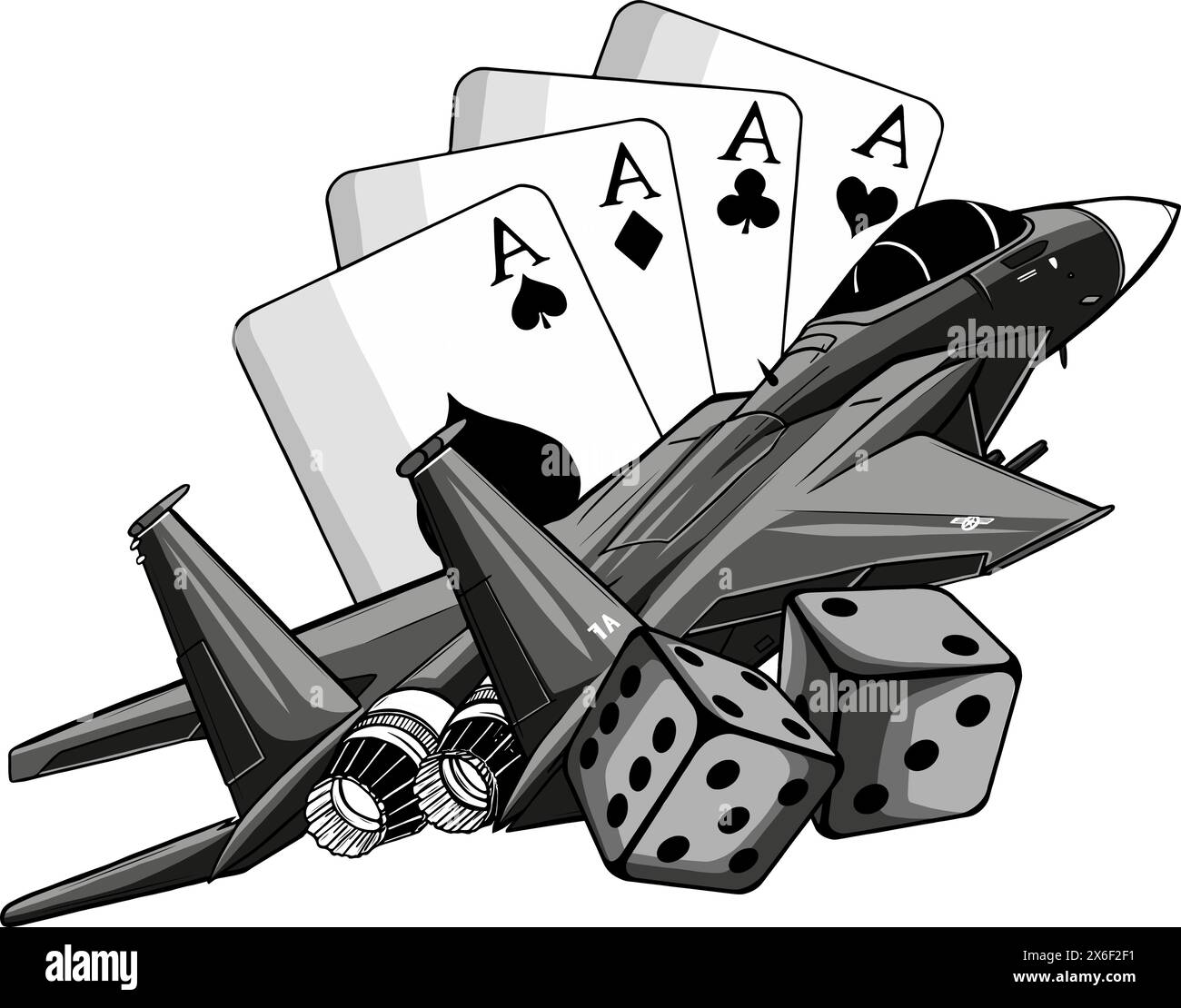 Jet fighter ace Stock Vector Images - Alamy