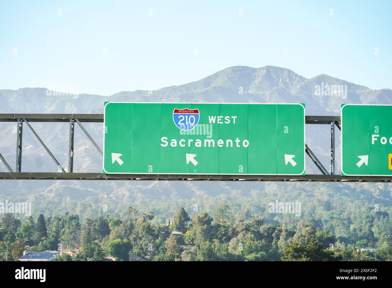 210 Sacramento Freeway Sign Stock Photo - Alamy