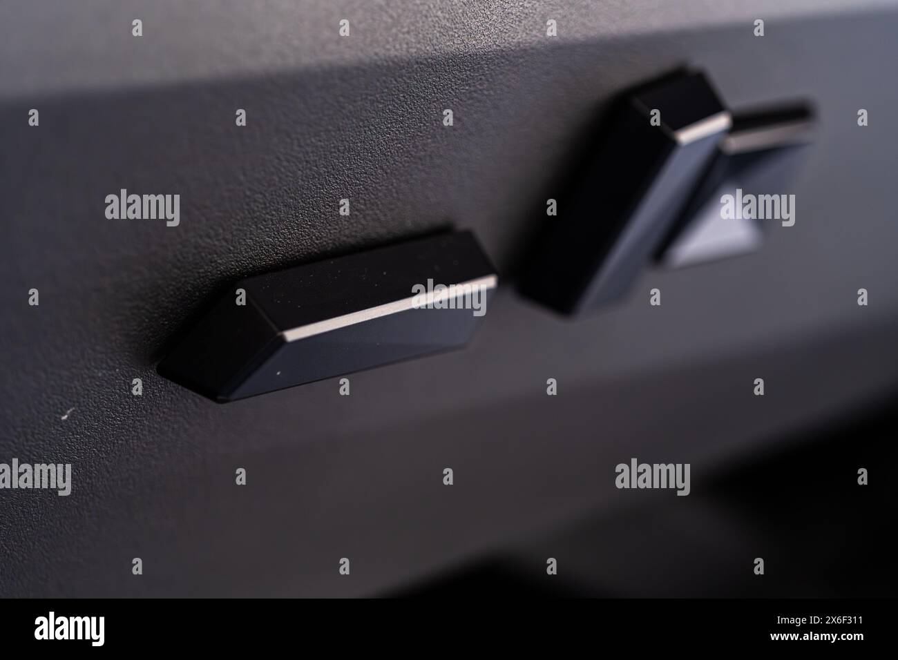 Close-up View of Seat Adjustment Buttons in Tesla Cybertruck Stock ... Close-up View of Seat Adjustment Buttons in Tesla Cybertruck Stock ...