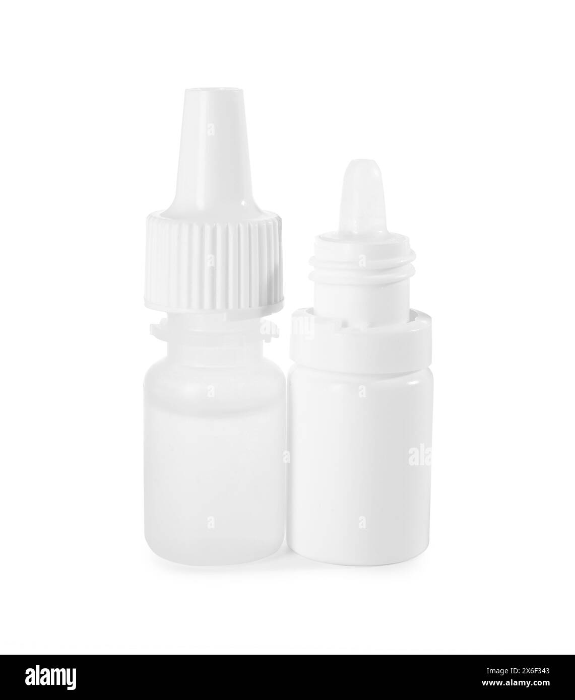 Bottles of medical drops isolated on white Stock Photo - Alamy