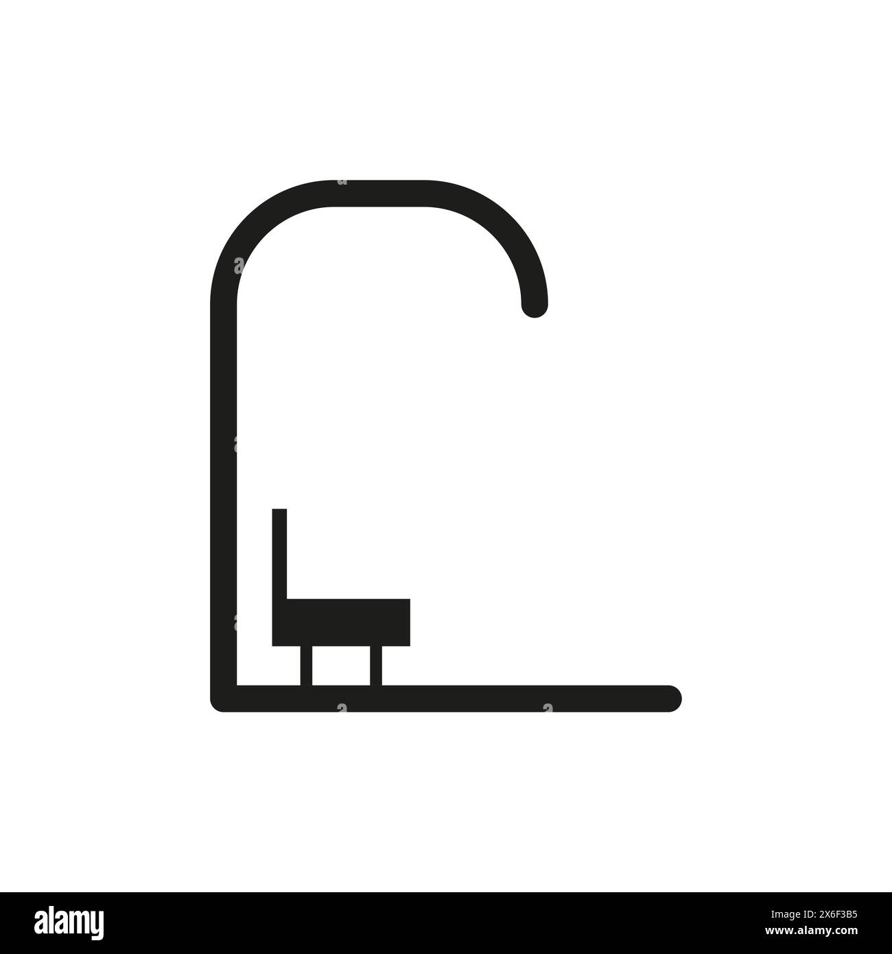 Minimalist shower vector. Simple line art shower design. Bathroom ...