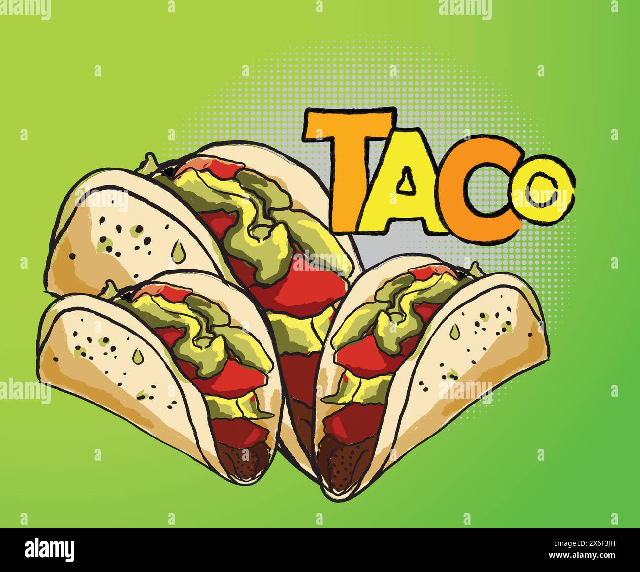 Mexican food cartoon vector Stock Vector Images - Alamy