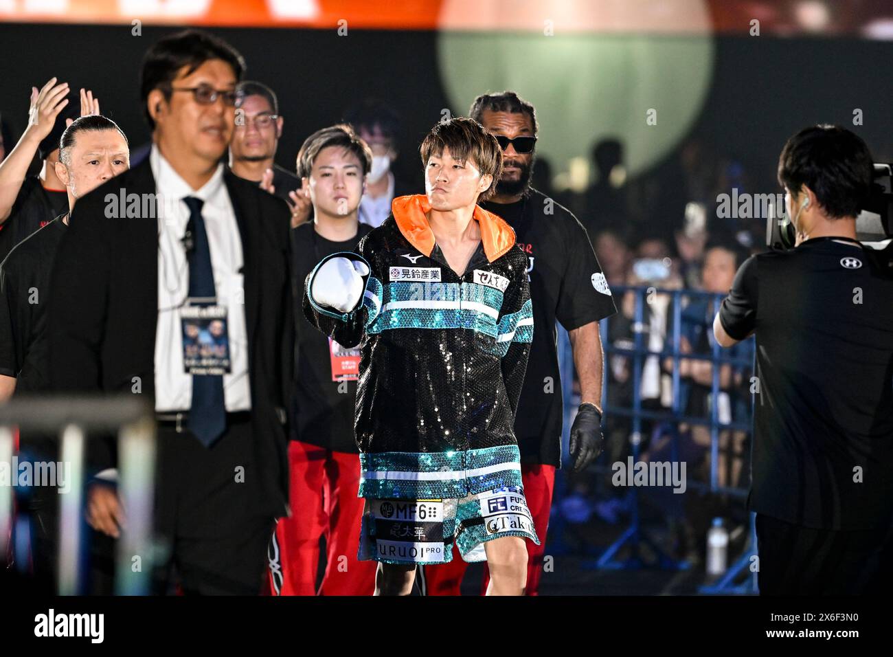 Challenger Taku Kuwahara of Japan before the WBA world flyweight title ...