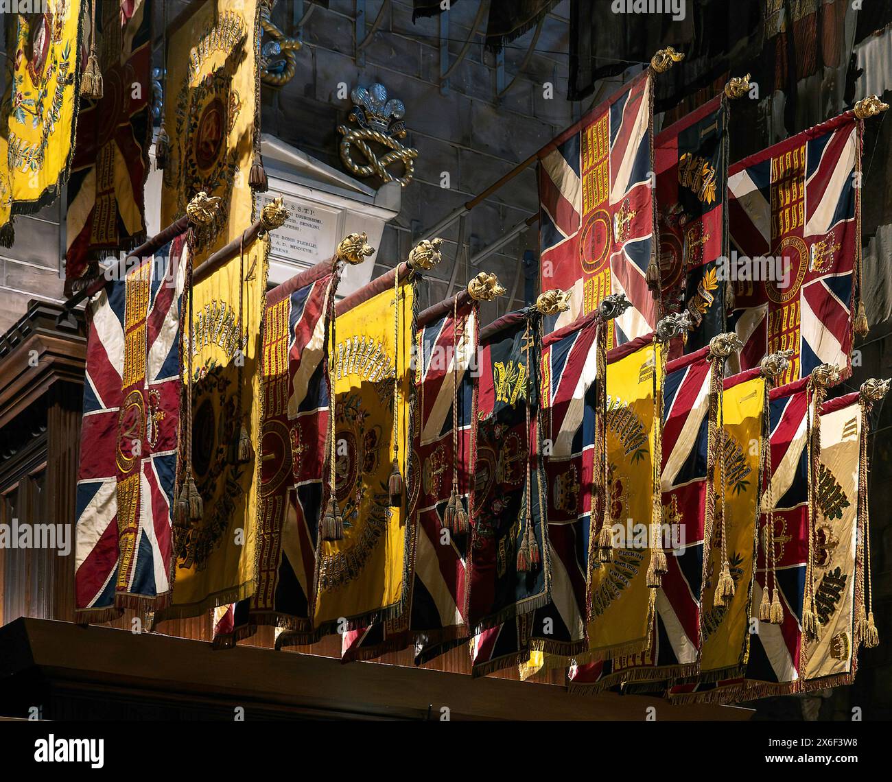 Regimental flags in lichfield cathedral hi-res stock photography and ...