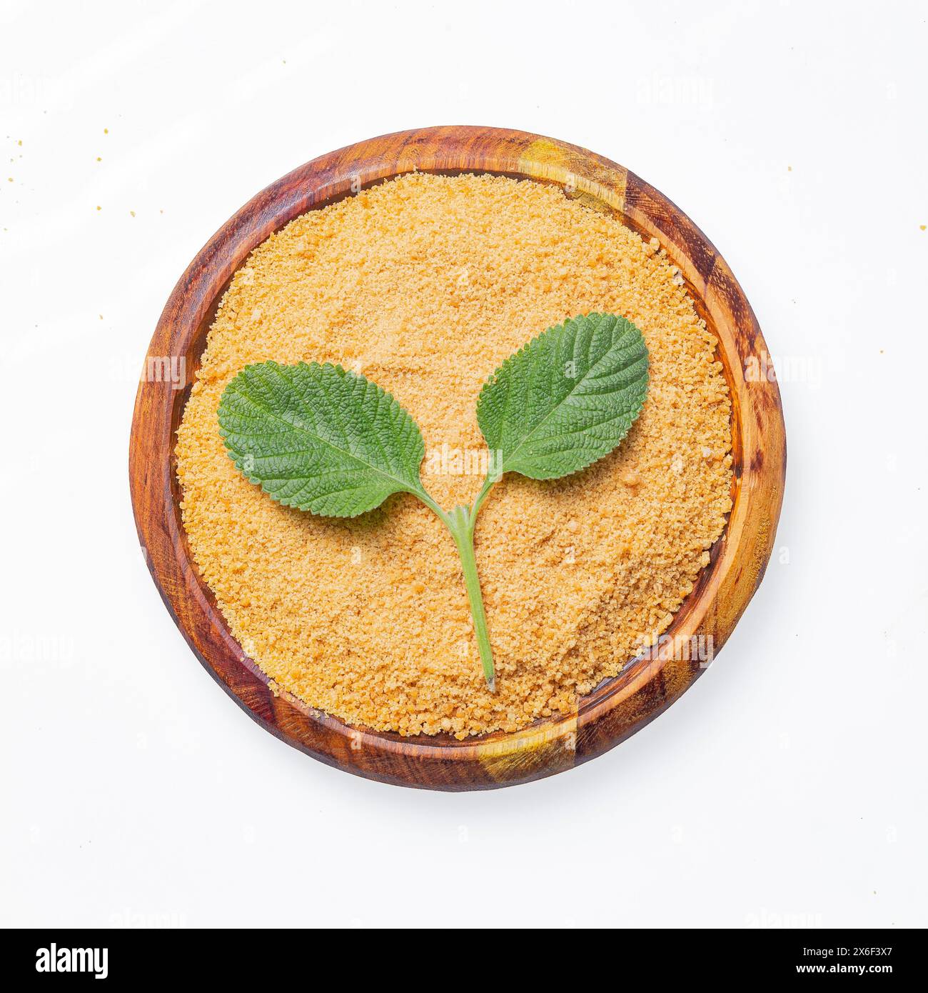 Ground piloncillo, a product of sugar cane, a traditional food in South ...