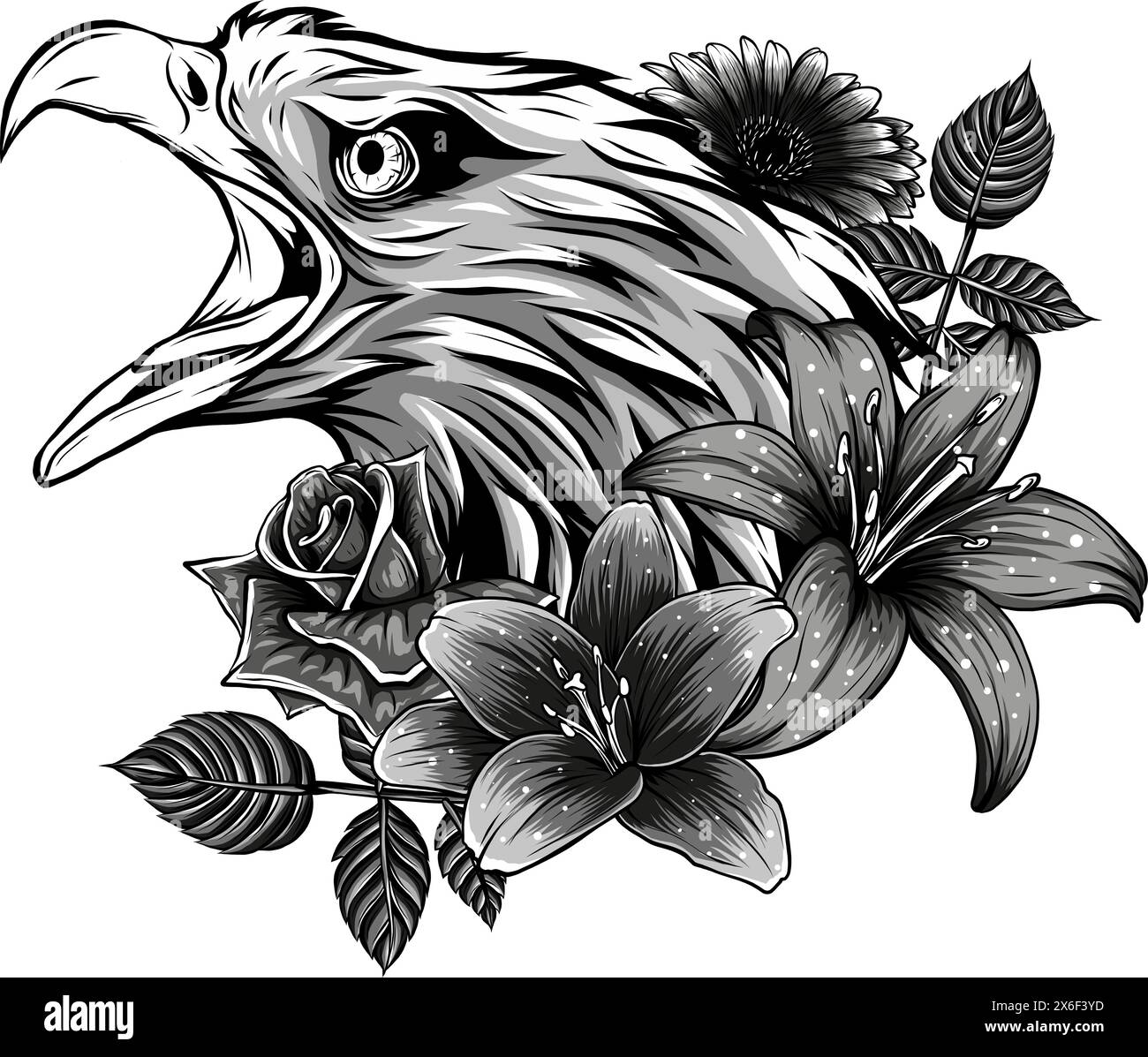 Eagle vintage poster Cut Out Stock Images & Pictures - Alamy