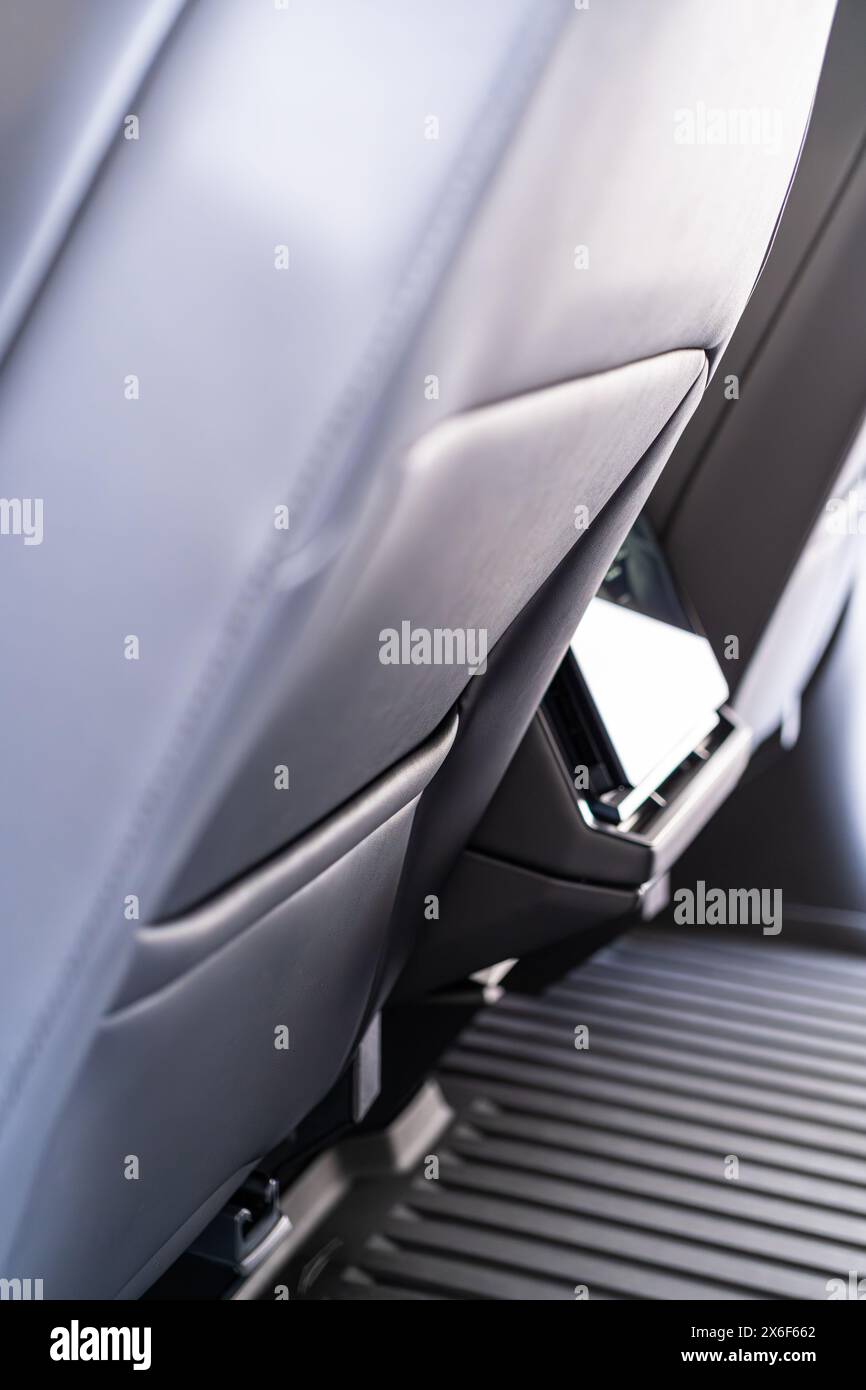 Sleek Interior Design Details of Tesla Cybertruck Stock Photo - Alamy