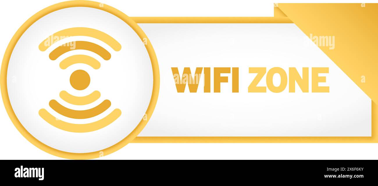 Wifi zone label Vector Stock Vector Image & Art - Alamy