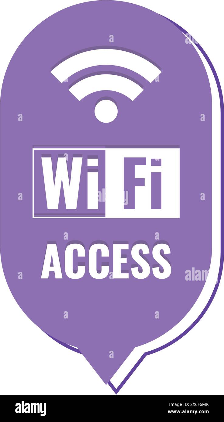 Wifi access label Vector Stock Vector Image & Art - Alamy