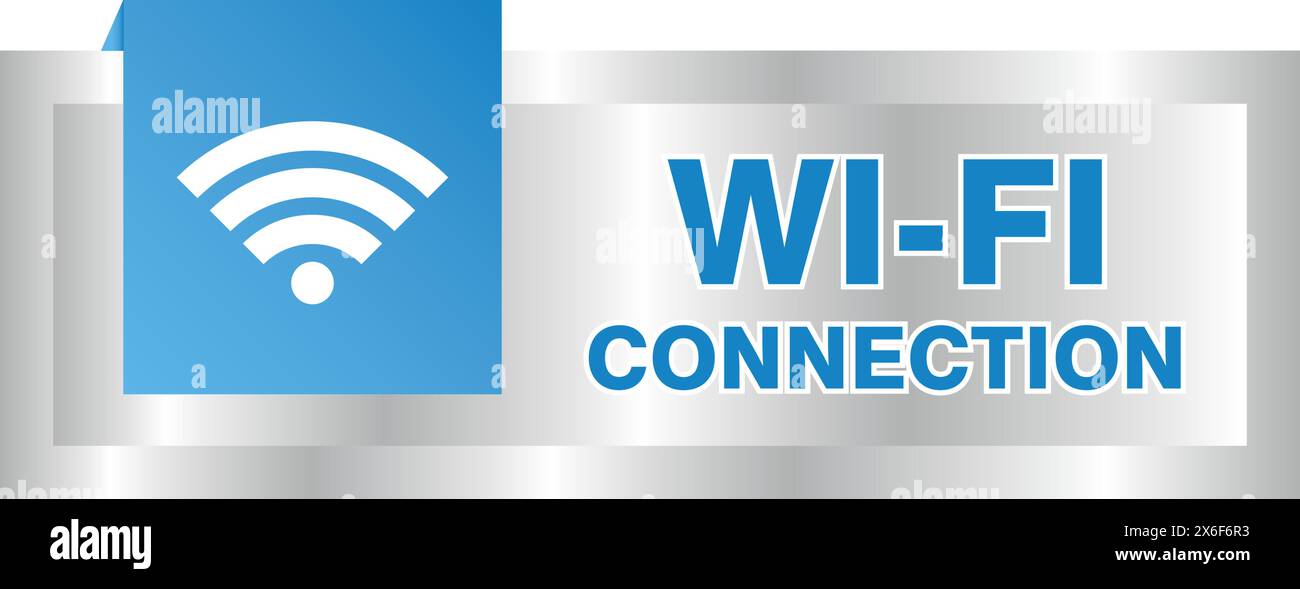 Wifi connection label Vector Stock Vector Image & Art - Alamy