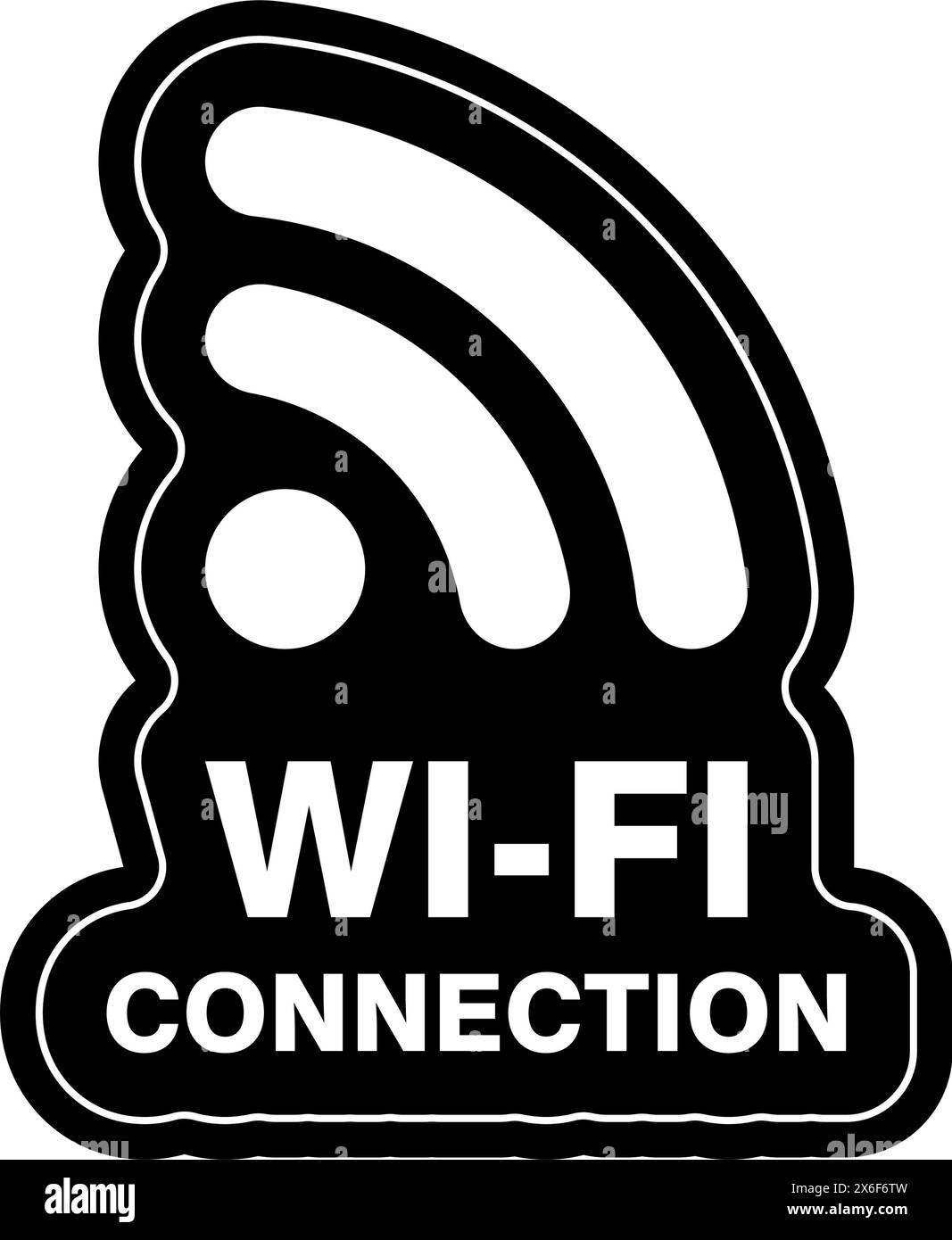 Wifi connection label Vector Stock Vector Image & Art - Alamy