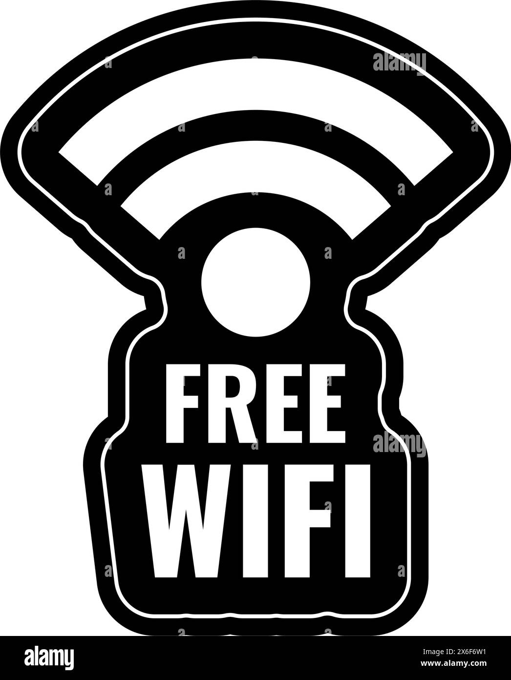 Free Wifi label Vector Stock Vector Image & Art - Alamy