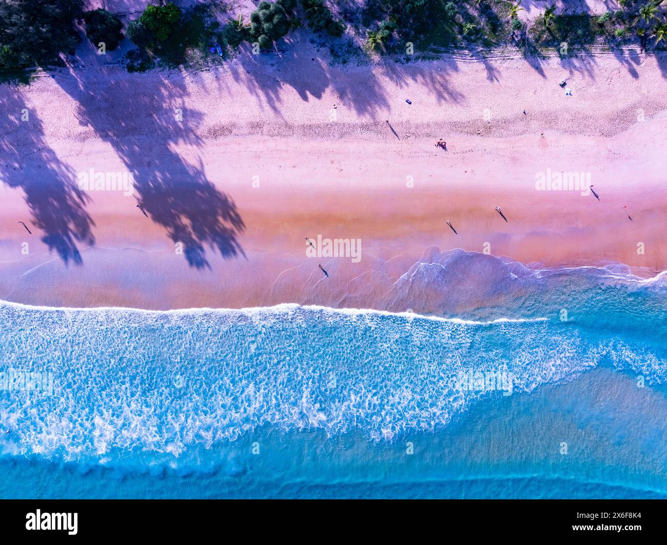 Amazing sea beach with ocean wave foams.Beautiful nature beach sand sea ...
