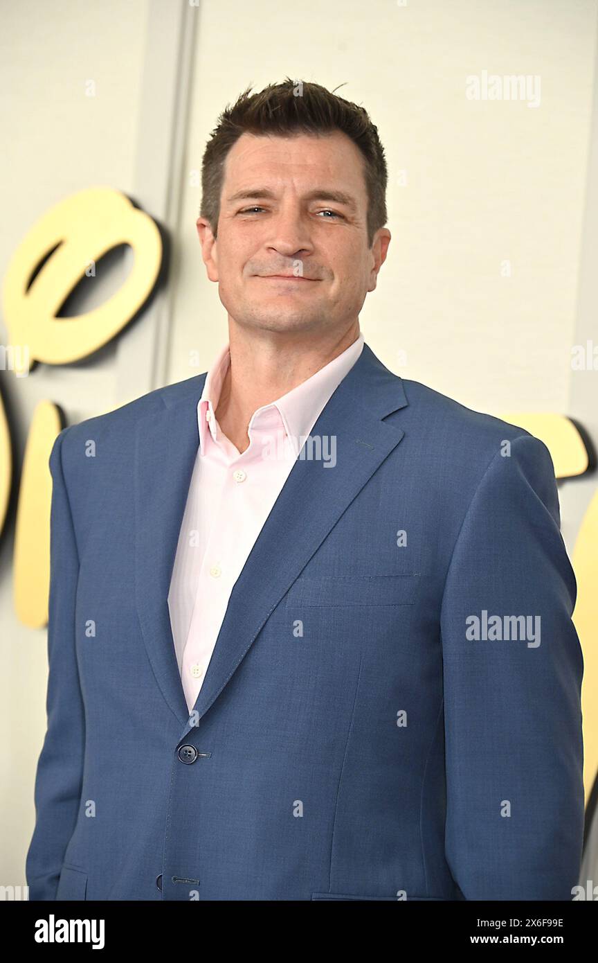 Nathan Fillion attends the Disney 2024 Upfront Red Carpet at North ...