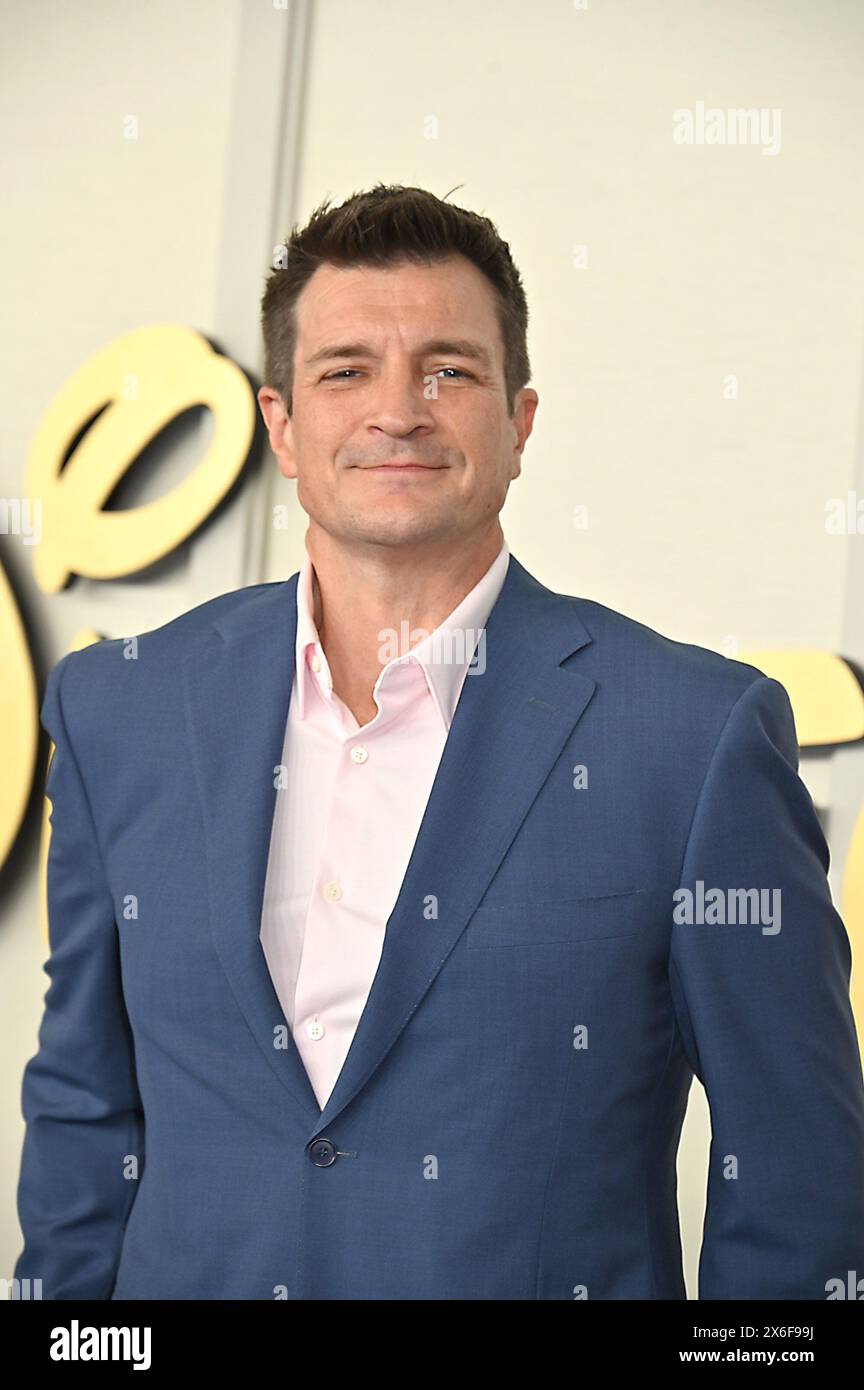 Nathan Fillion attends the Disney 2024 Upfront Red Carpet at North ...