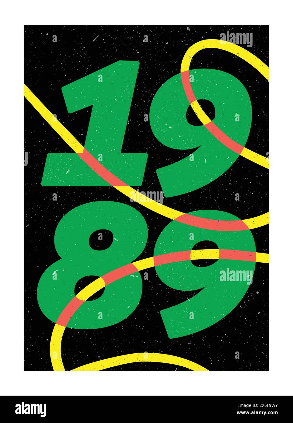 Year 1989 poster design, born in 1989, 1989 flyer poster design, room ...