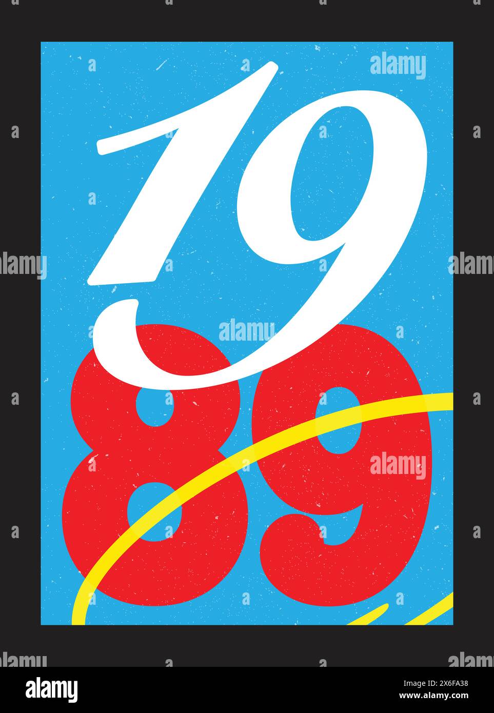 Year 1989 poster design, born in 1989, 1989 flyer poster design, room ...