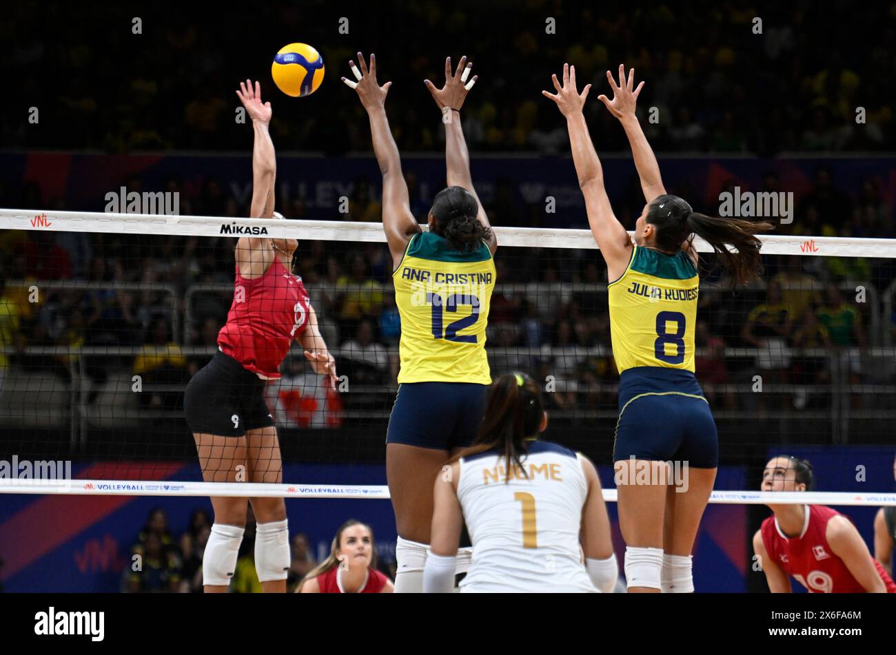 Brazil Rio De Janeiro Volleyball Nations League Women Brazil vs Canada ...