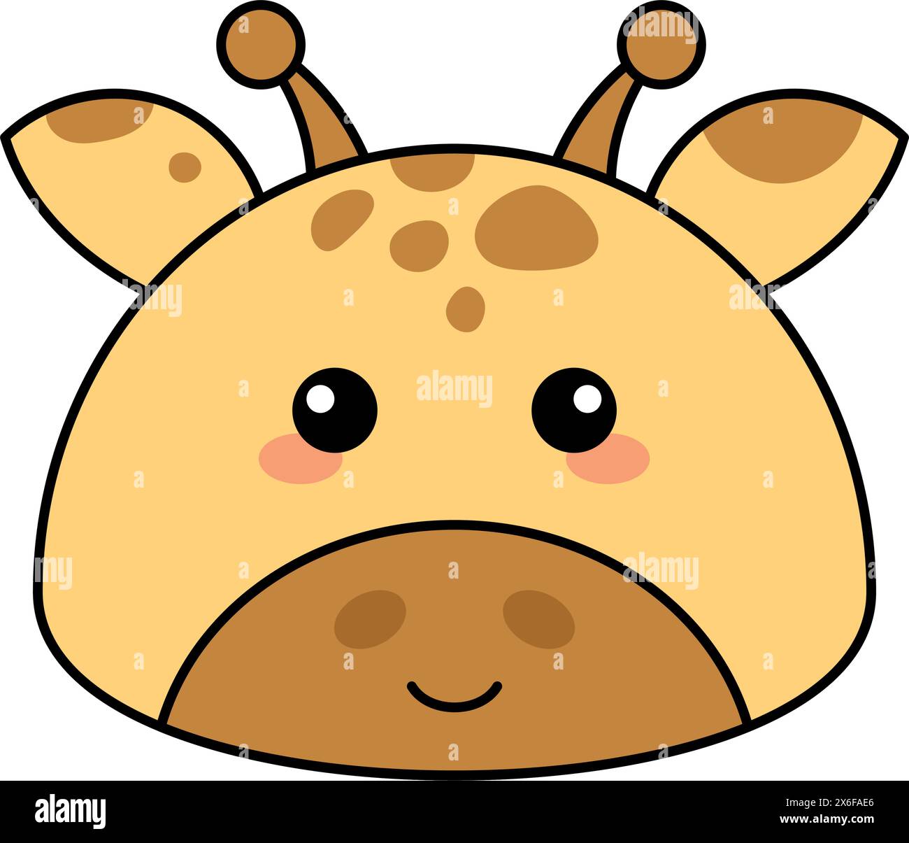 Giraffe kawaii Cut Out Stock Images & Pictures - Alamy