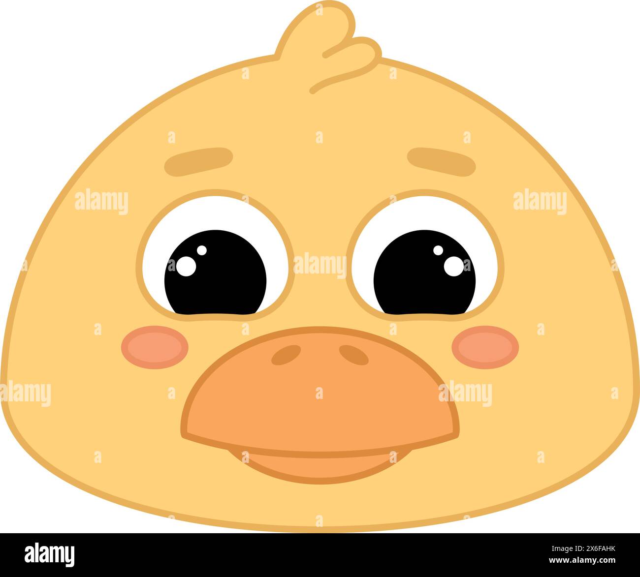 Cute kawaii duck emoji icon Vector Stock Vector Image & Art - Alamy