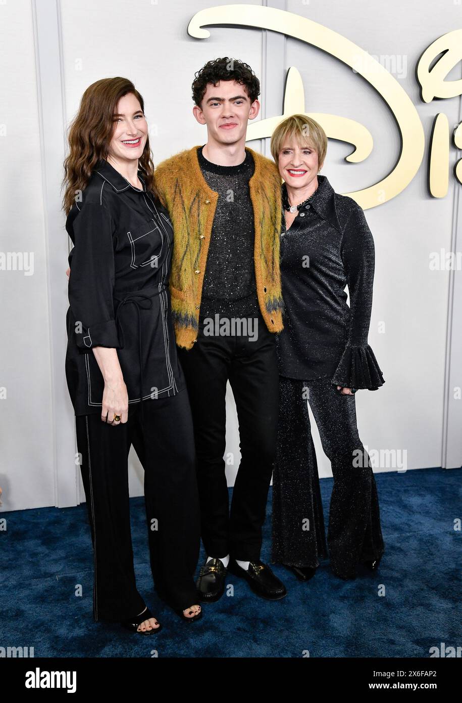 Kathryn Hahn, left, Joe Locke and Patti LuPone from "Agatha" attend the ...