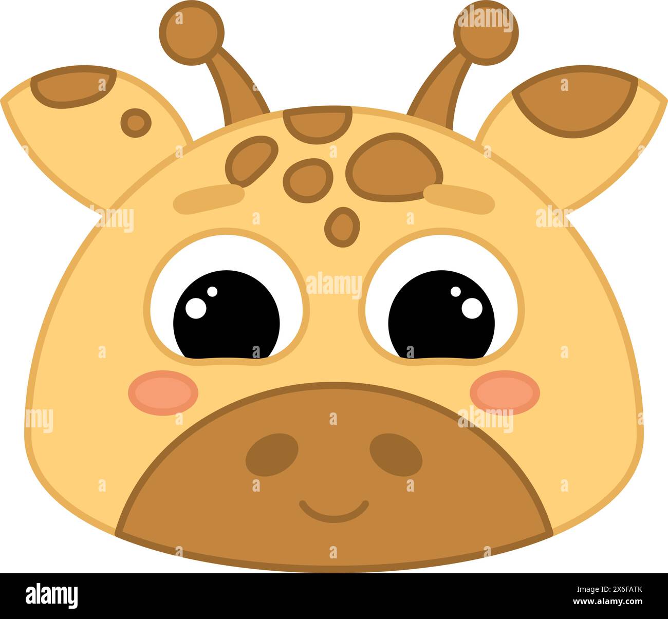 Giraffe kawaii Stock Vector Images - Alamy