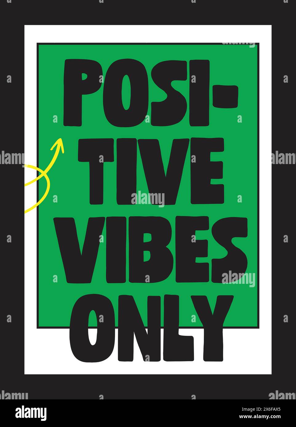 Positive Vibes Only, poster for bedroom, home, house or living room ...