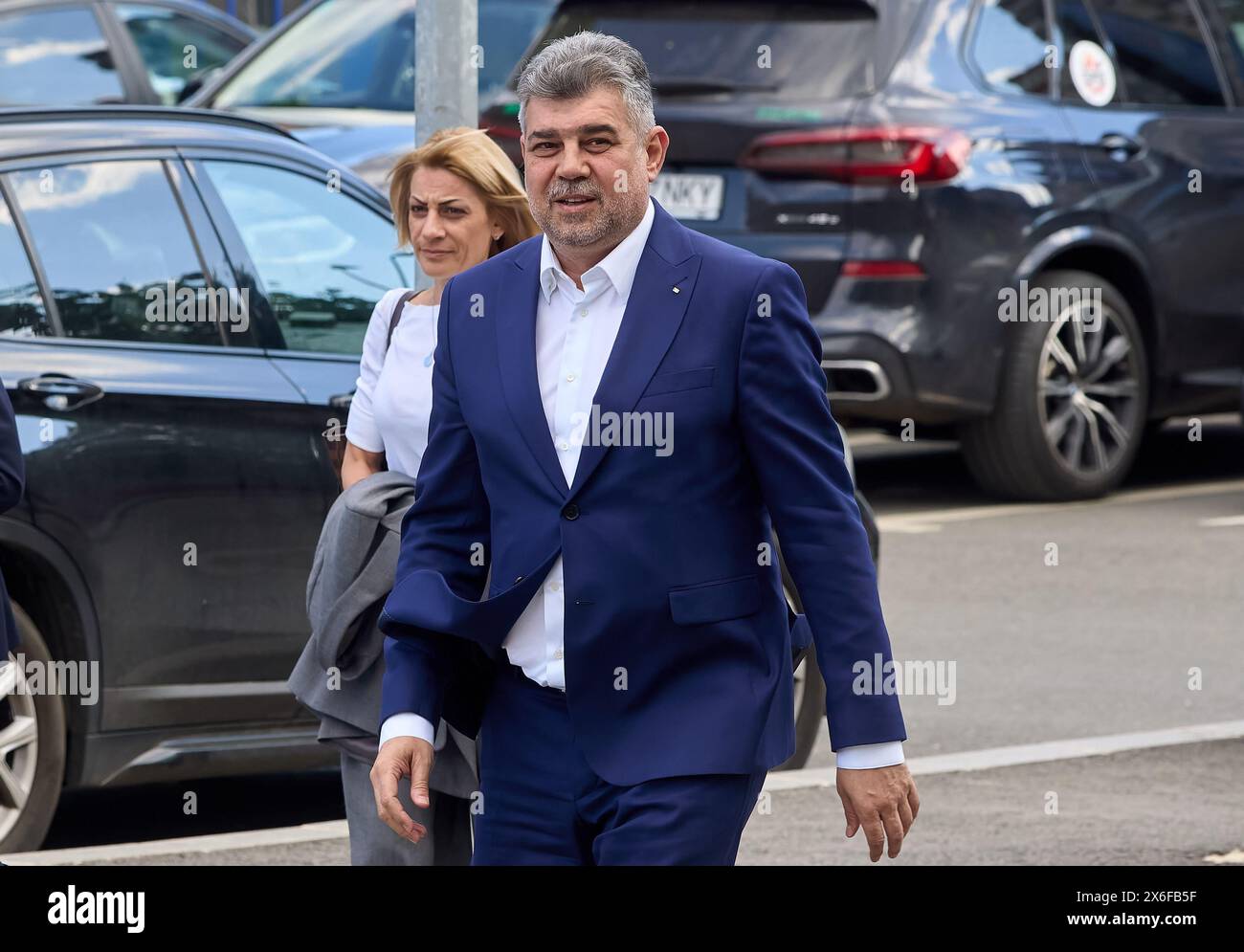Bucharest, Romania. 14th May, 2024: Marcel Ciolacu, the Prime Minister ...