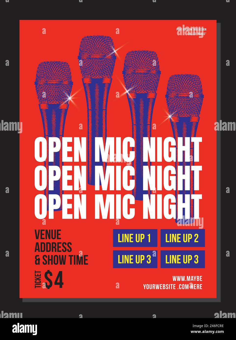 Stand Up Comedy Night live poster, for comic or stand up comedy, live ...
