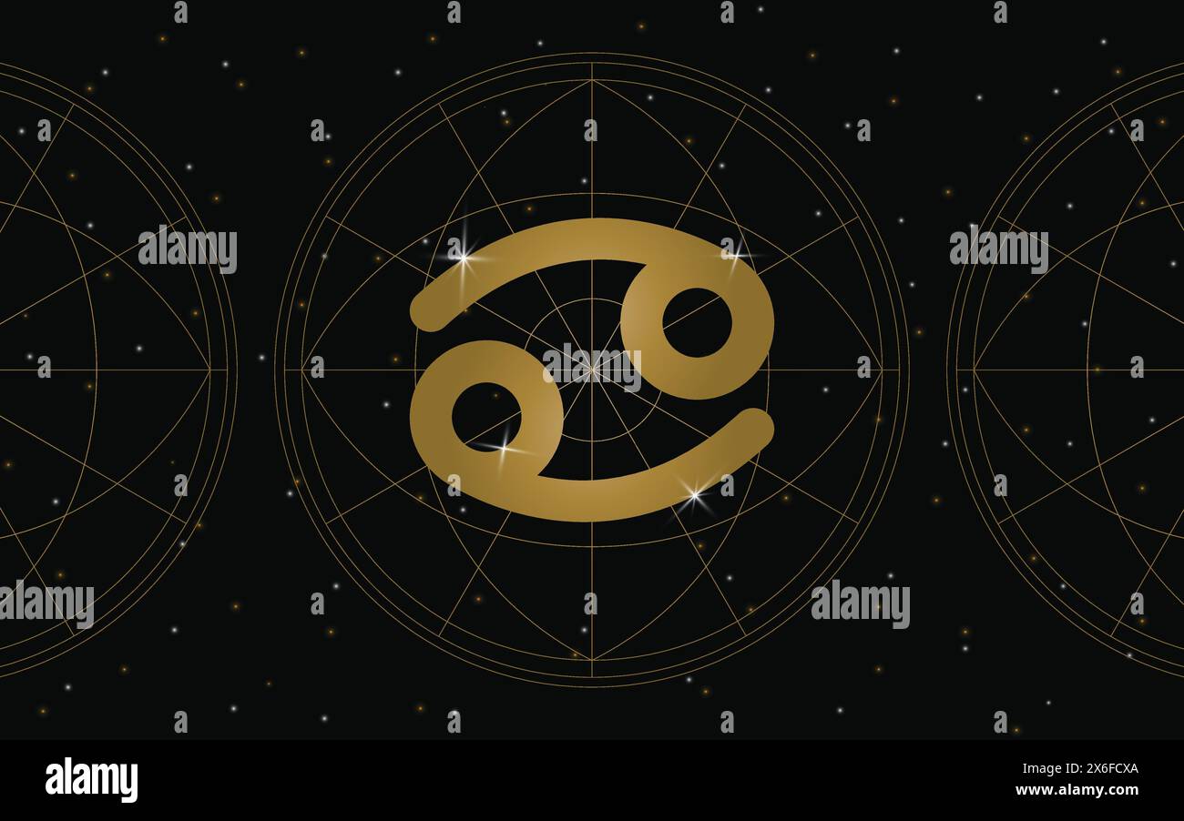 Cancer Horoscope Symbol Astrology Icon Cancer Is The Fourth