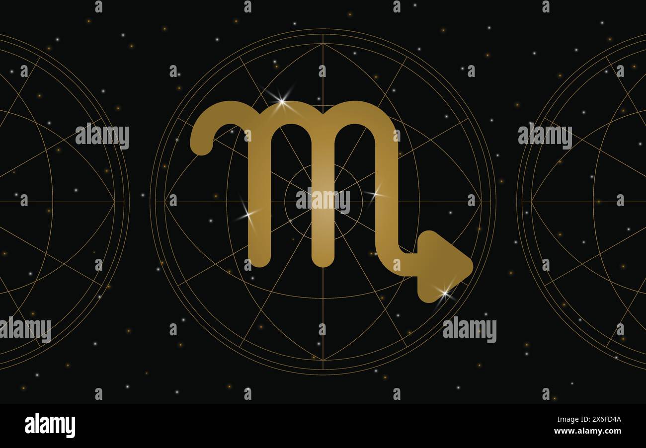 Scorpio Horoscope Symbol, Astrology Icon, Scorpio is the eighth ...