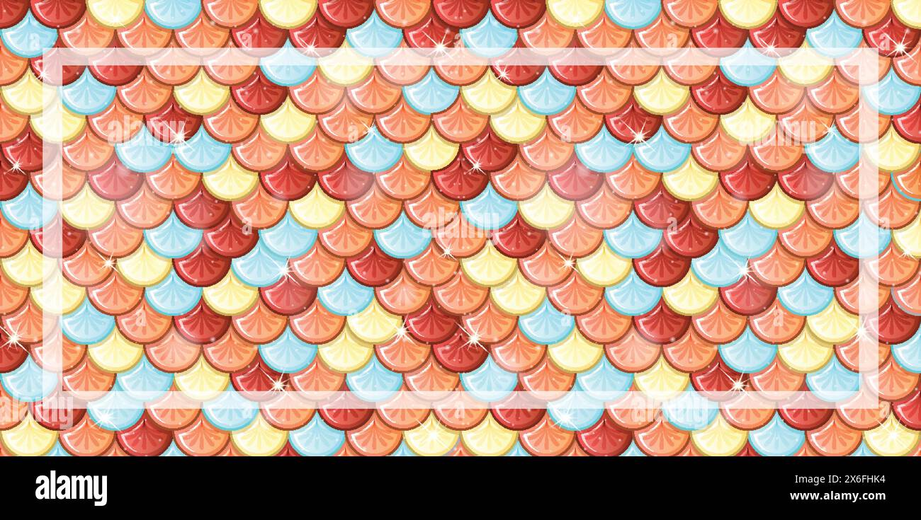 Vibrant, overlapping scales in a seamless design Stock Vector Image ...