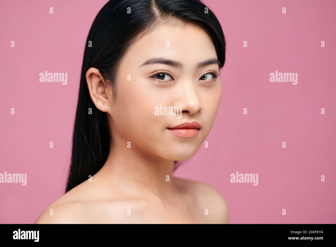Beautiful skin woman healthy skin natural makeup close up Stock Photo ...