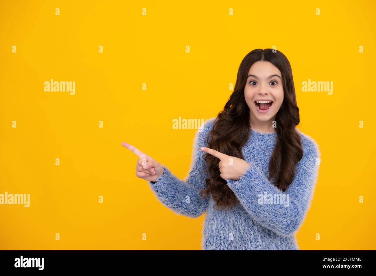 Happy teenager, positive and smiling emotions of teen girl. Portrait of ...