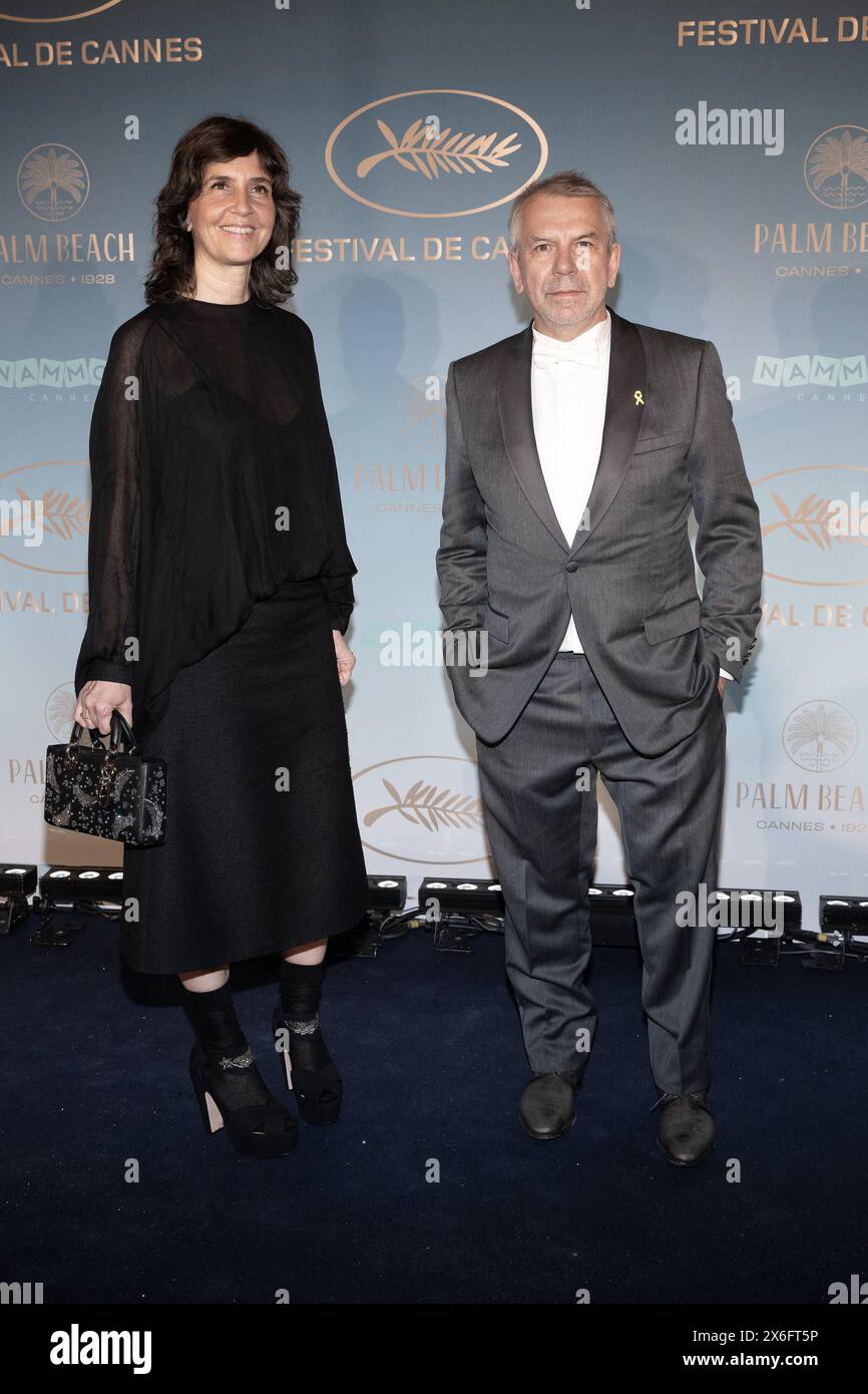 Cannes, France. 15th May, 2024. Elsa Boublil and Philippe Torreton ...