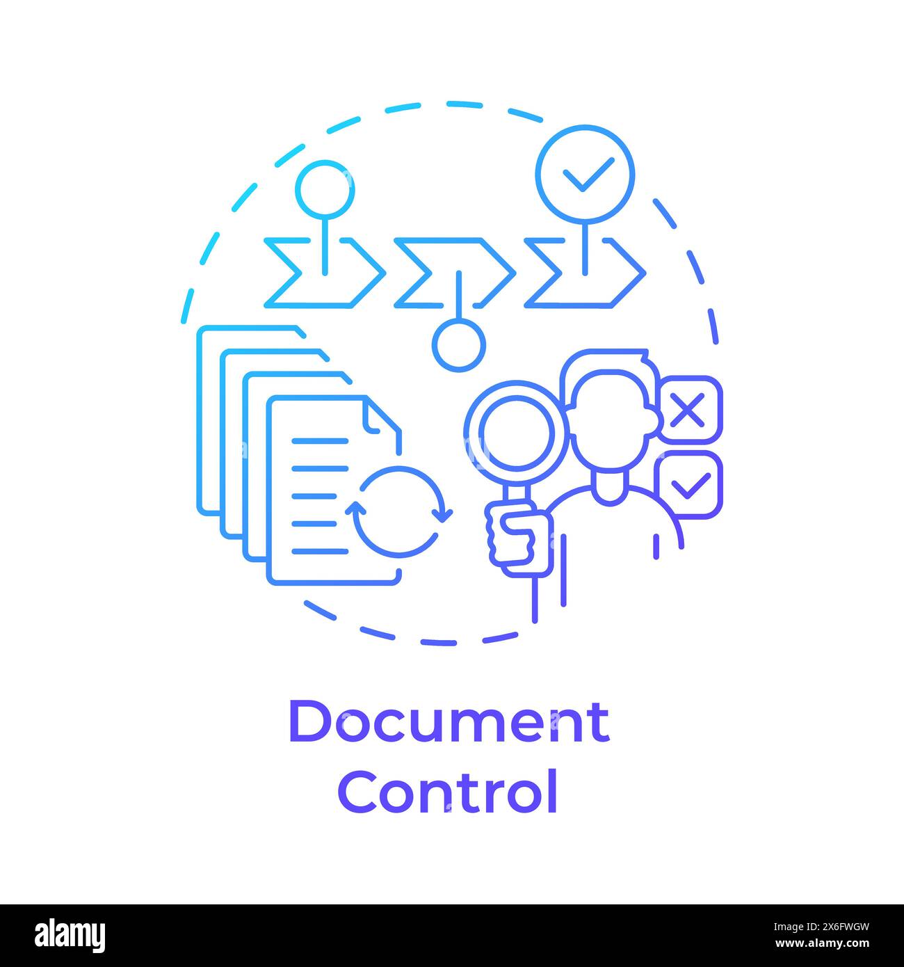 Document control blue gradient concept icon Stock Vector Image & Art ... Document control blue gradient concept icon Stock Vector Image & Art ...